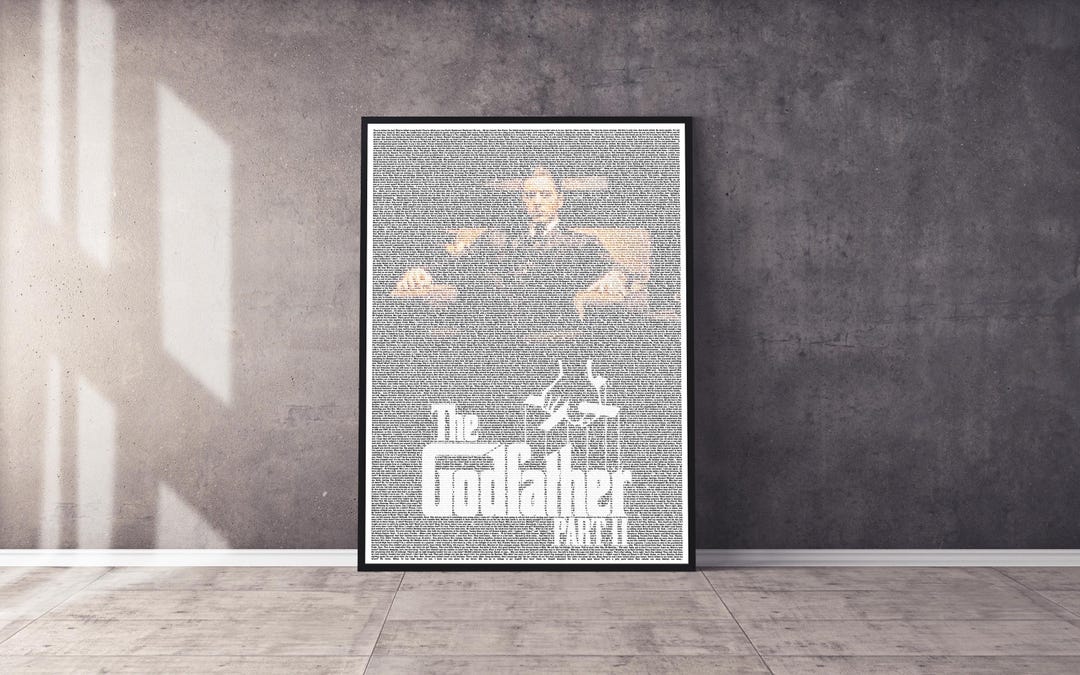 The Godfather Part 2 Movie Script Poster | Memorabilia Script Poster ...