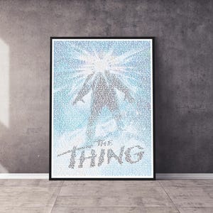 The Thing Movie Script Poster | Memorabilia Script Poster ...