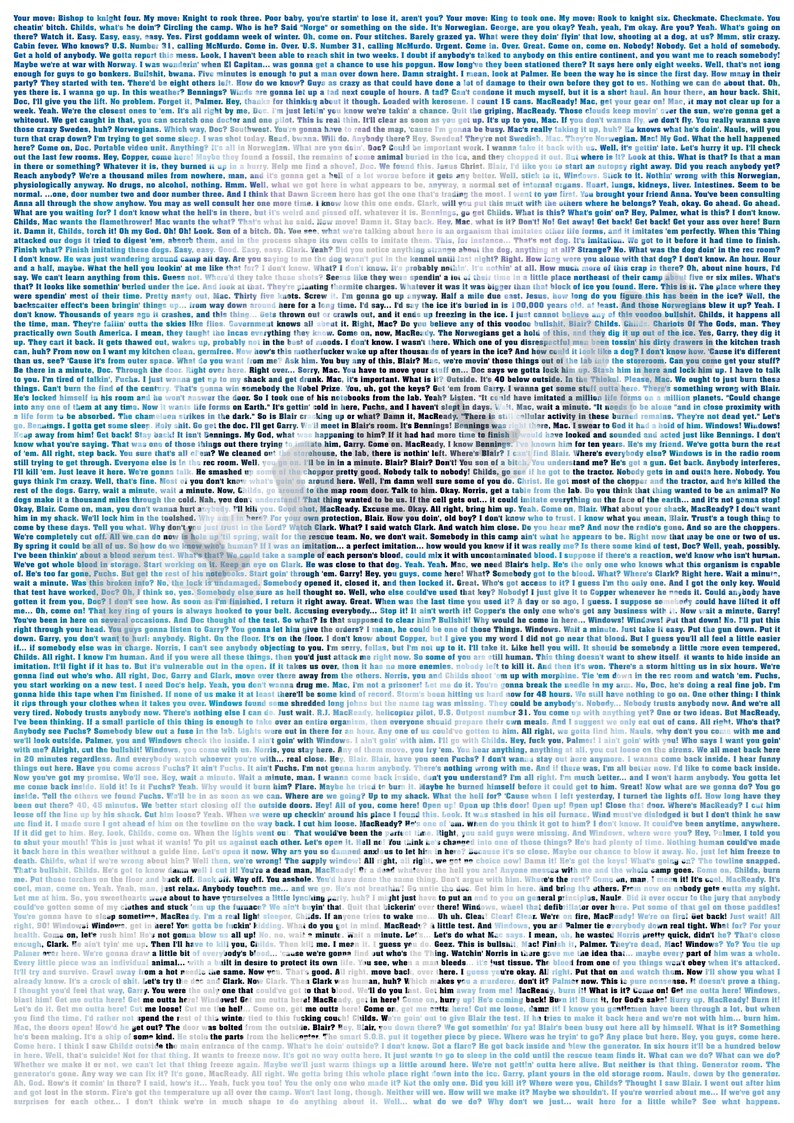 The Thing Movie Script Poster | Memorabilia Script Poster ...