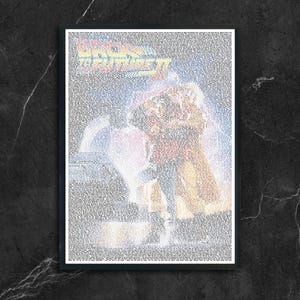 Back to the Future Part II Movie Script Poster | Memorabilia Script ...