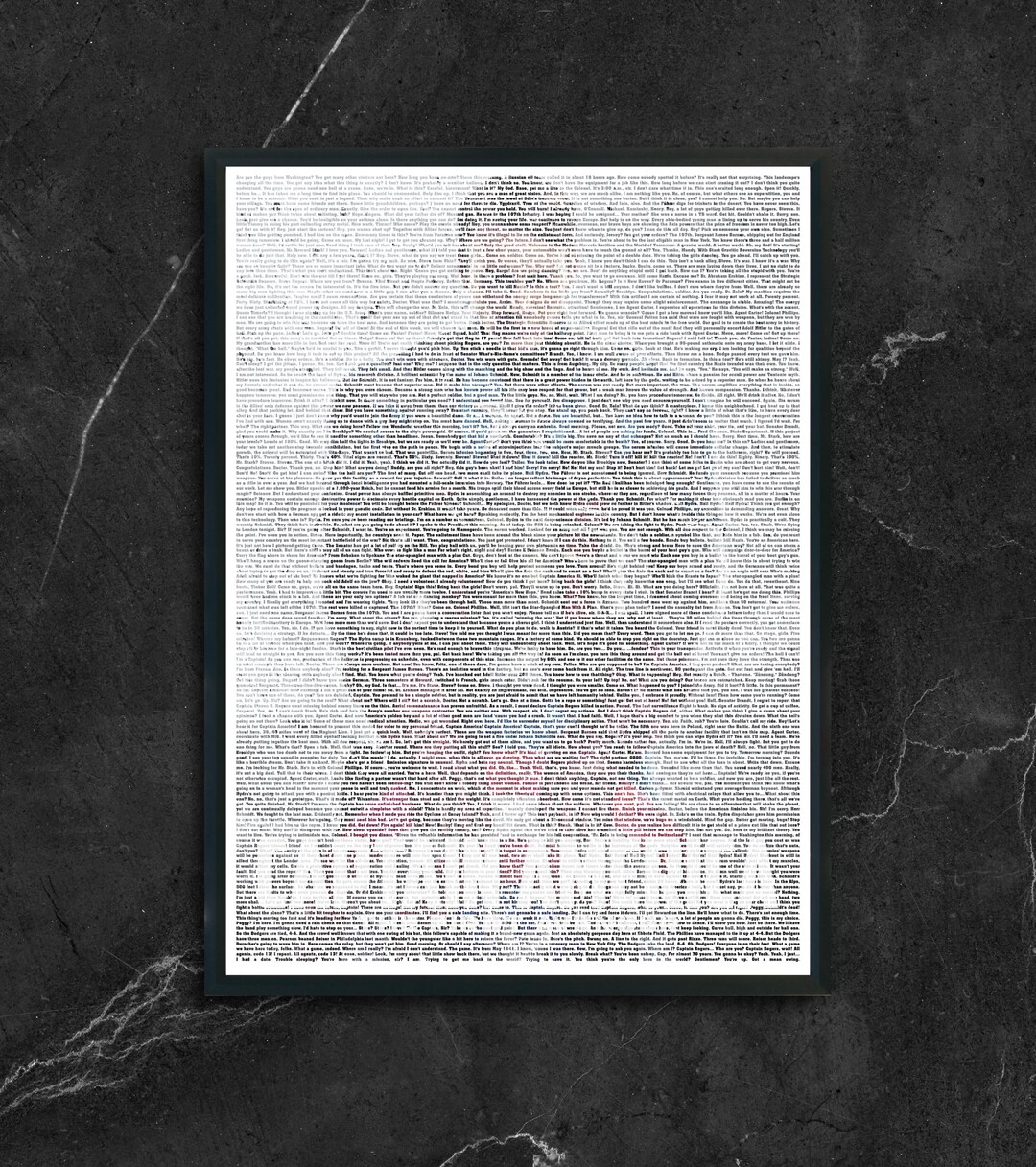 Captain America: the First Avenger Movie Script Poster Memorabilia ...