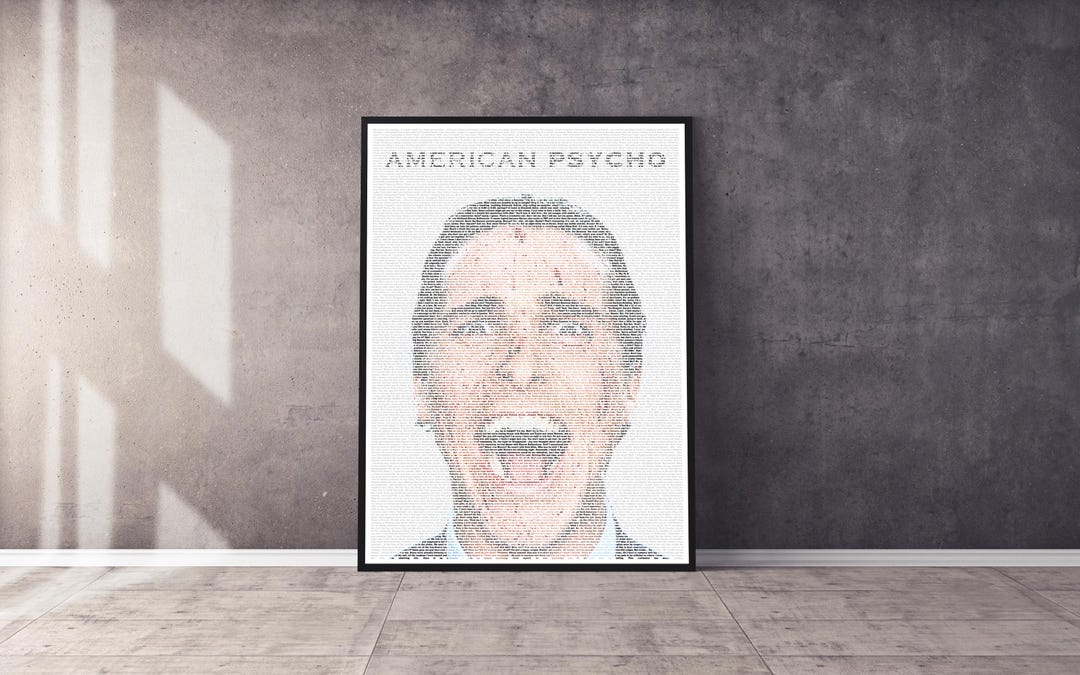American Psycho Movie Script Poster | Memorabilia Script Poster ...