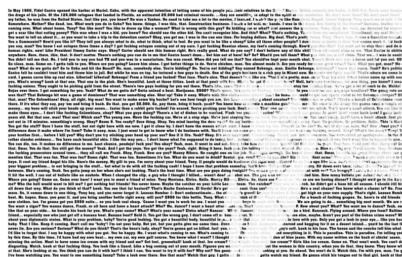 Scarface Movie Script Poster | Memorabilia Script Poster ...