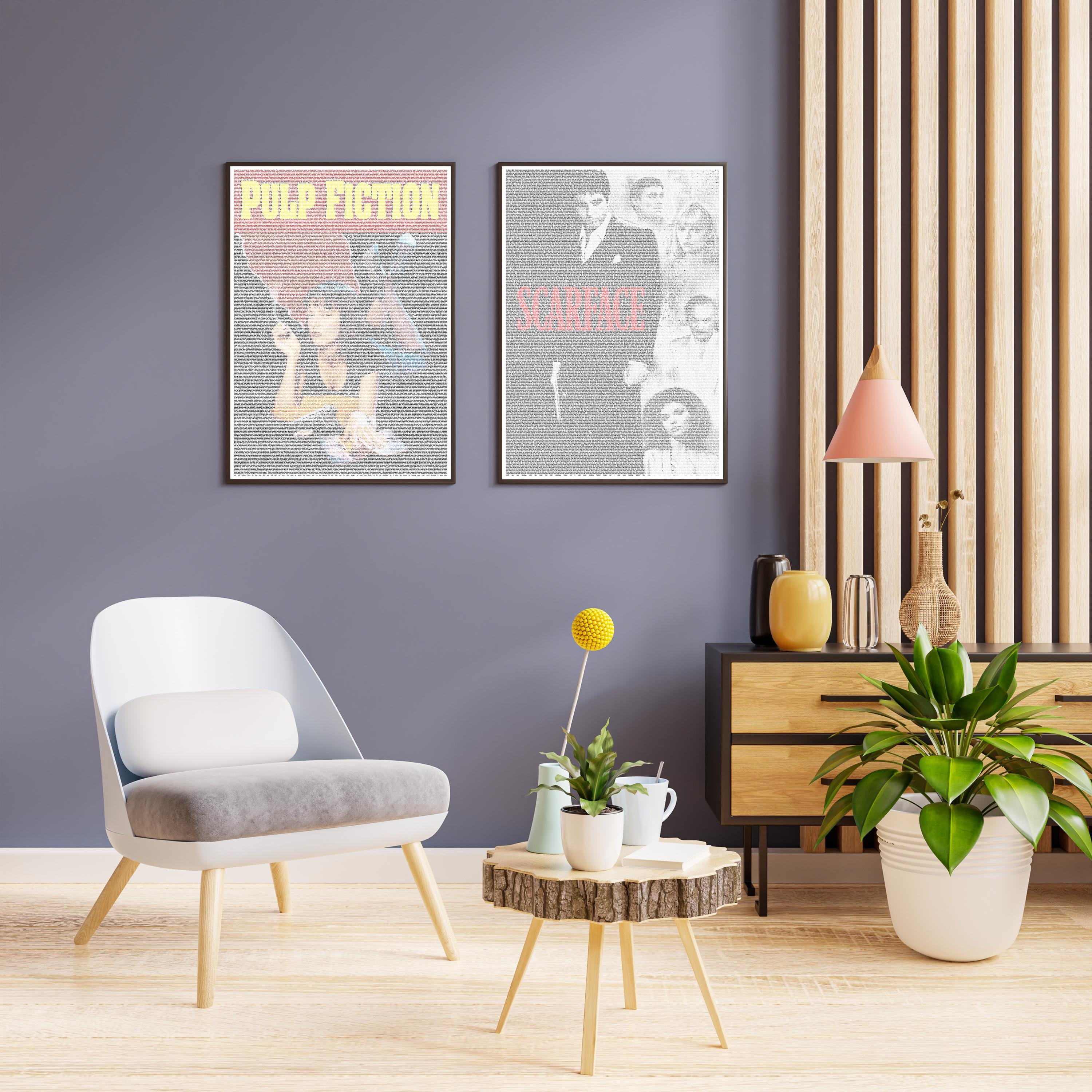 Pulp Fiction Movie Script Poster | Memorabilia Script Poster ...