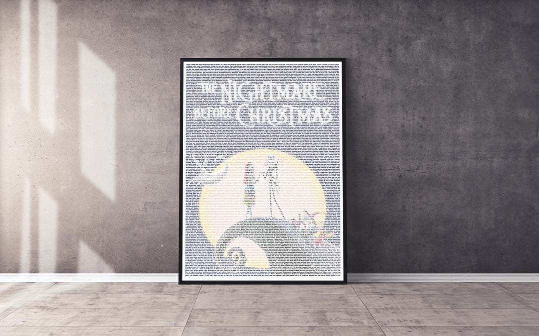The Nightmare Before Christmas Movie Script Poster | Memorabilia Script ...