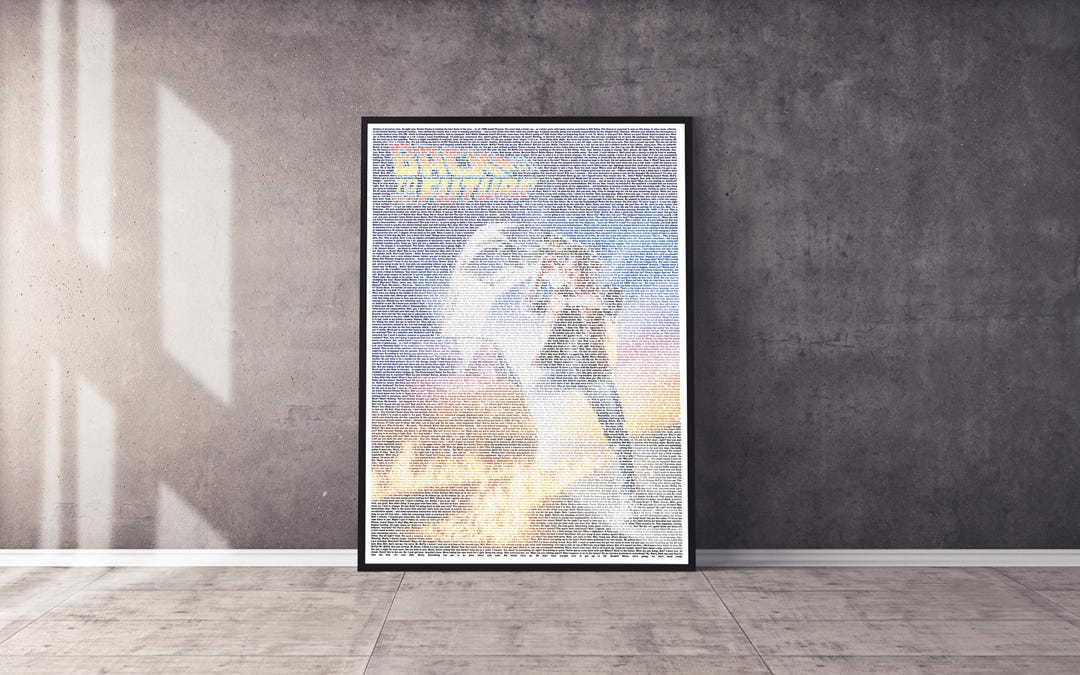 Back to the Future Movie Script Poster | Memorabilia Script Poster ...
