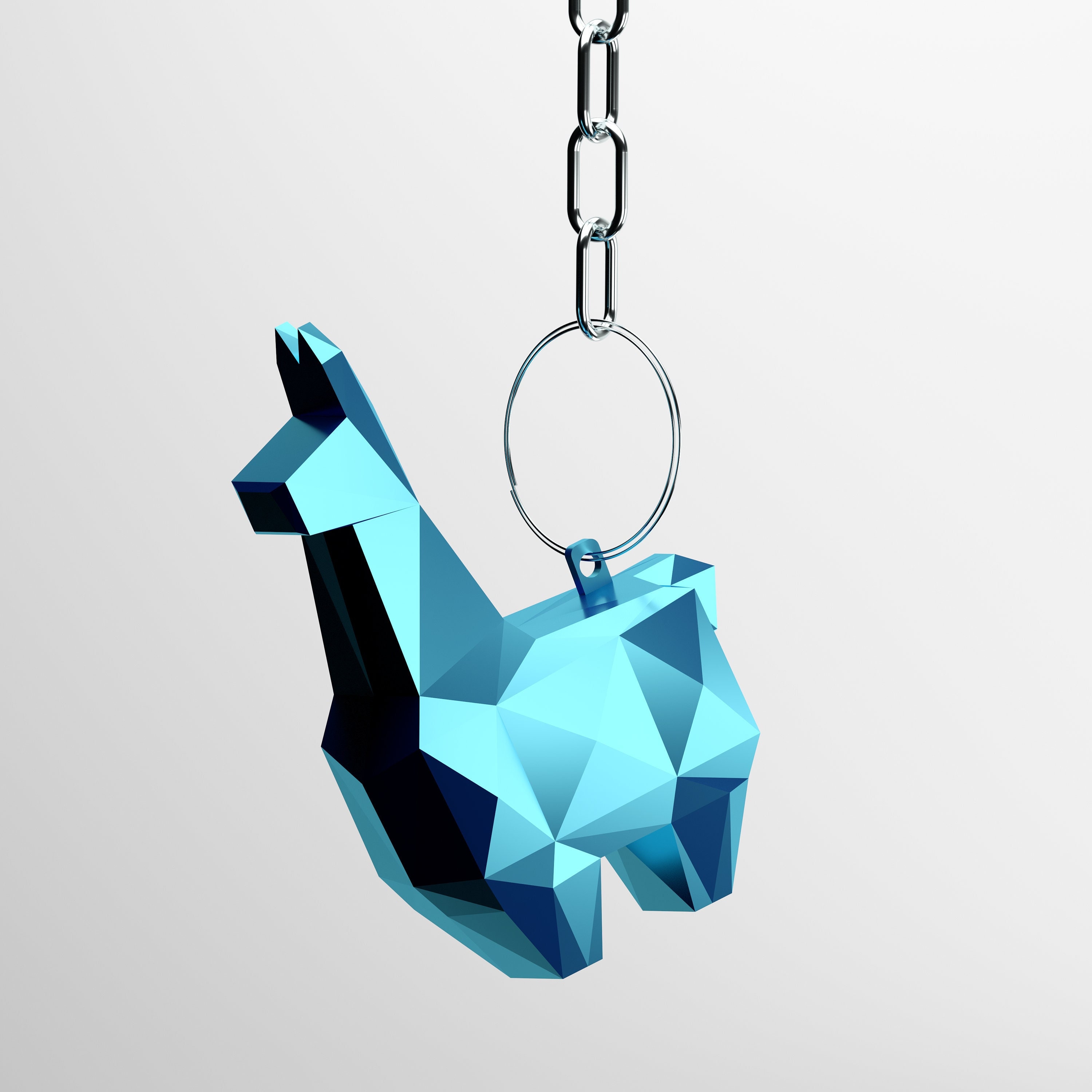 Diamond Llama Keychain 3D STL Files, 3D Keychain Print Files, Stl ...