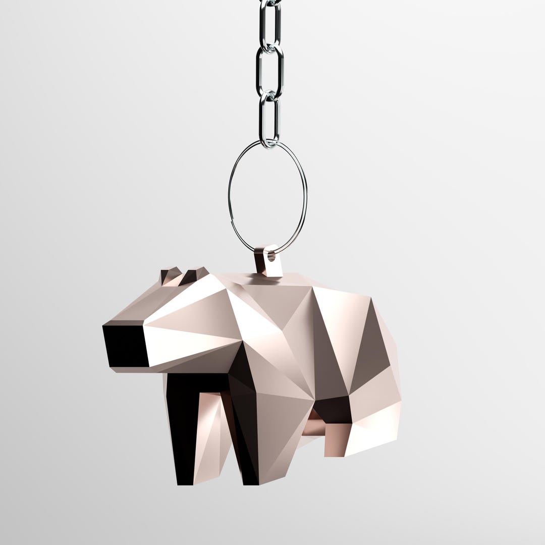 Diamond Capybara Keychain 3D STL Files, 3D Keychain Print Files, Stl ...