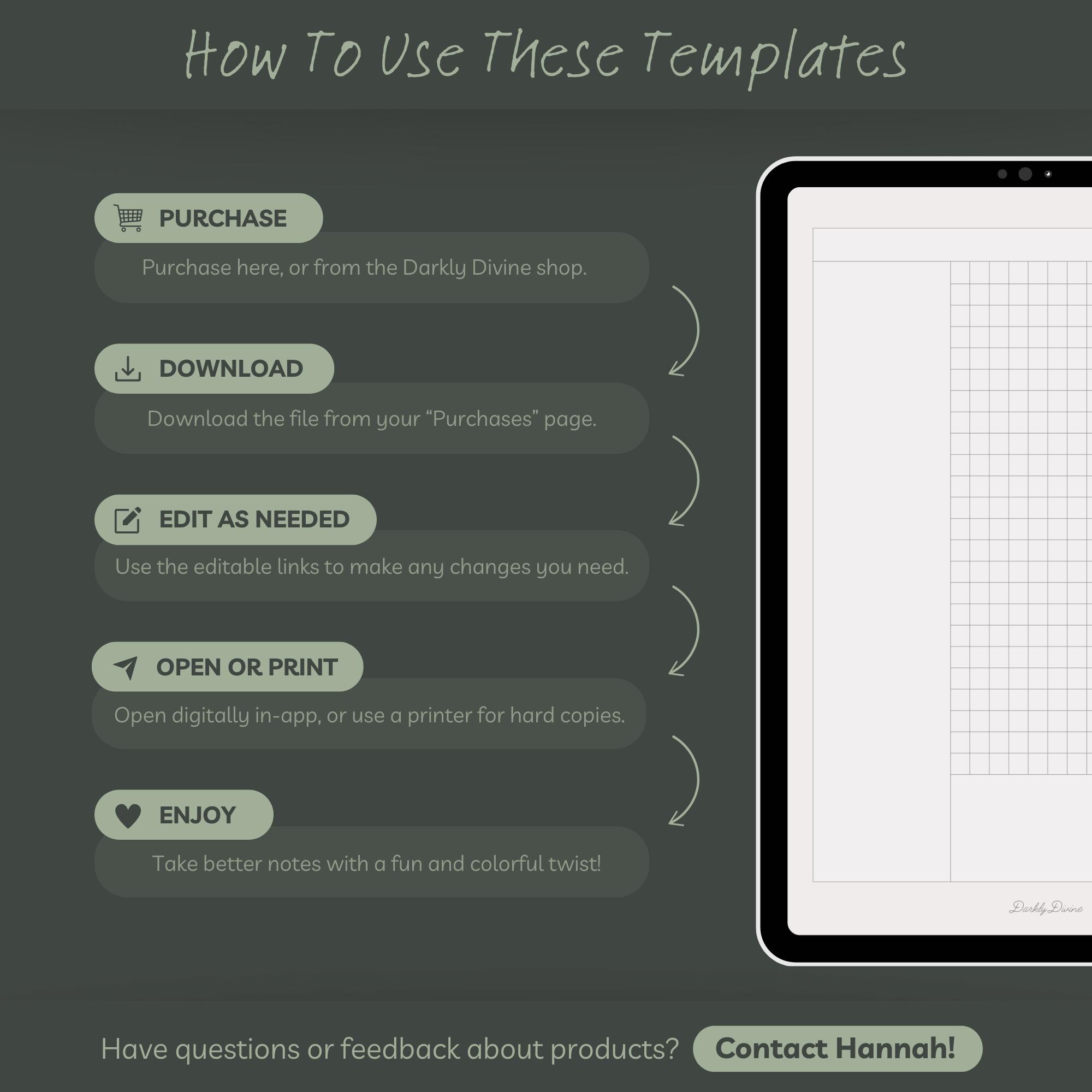 Plain Cornell Notes - Lined, Graph, Dots & Blank Versions - Editable ...