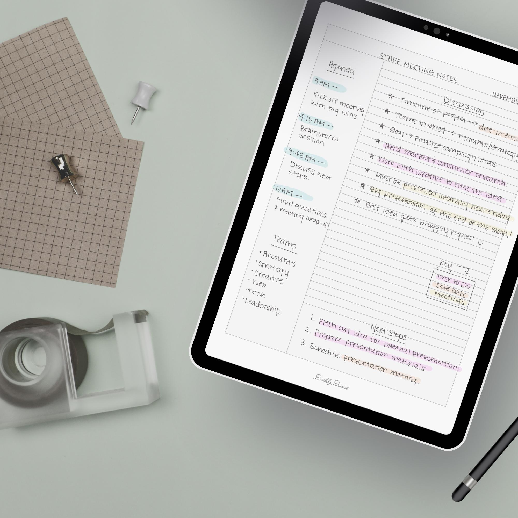 Plain Cornell Notes - Lined, Graph, Dots & Blank Versions - Editable ...