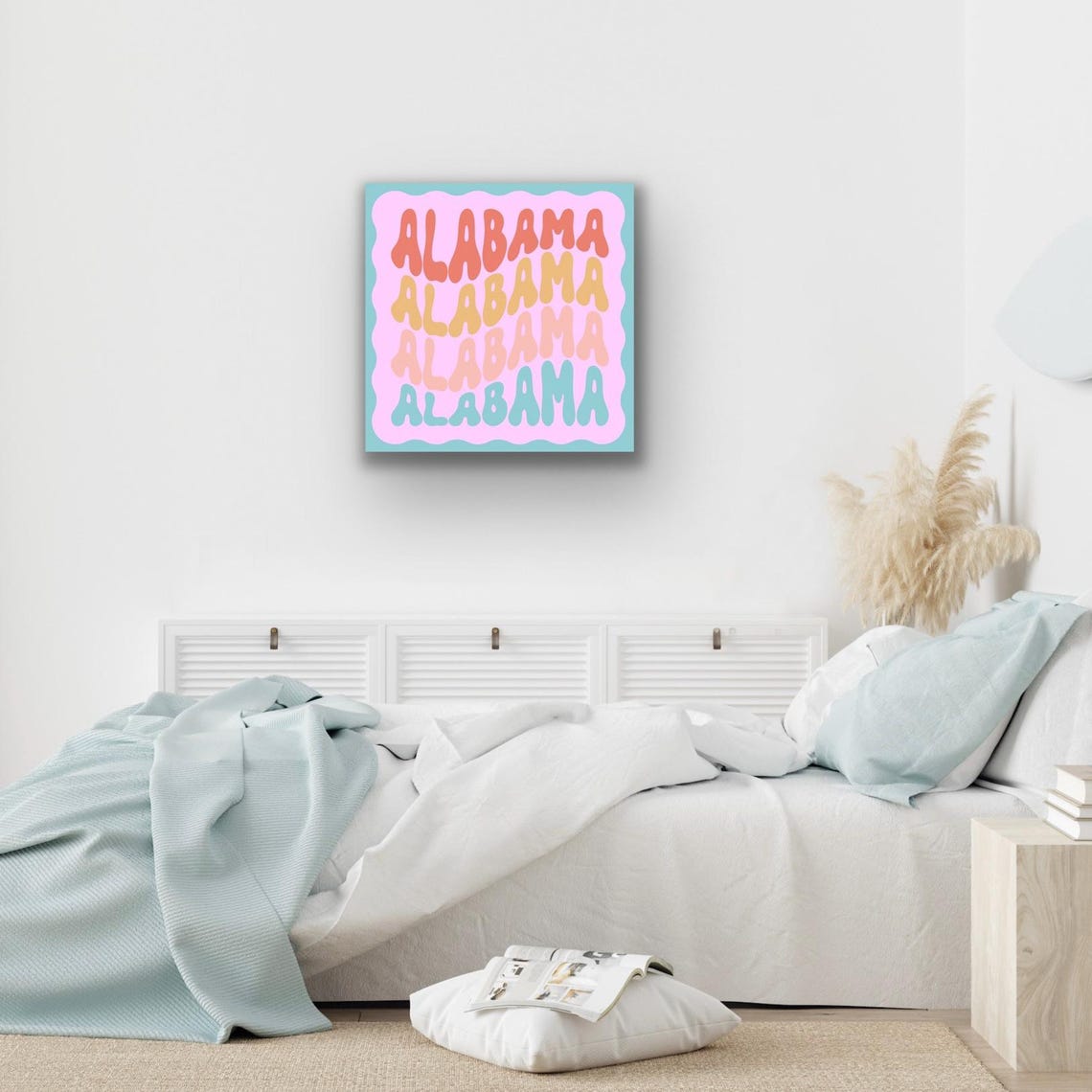 Retro Alabama Wall Art: Preppy Dorm Decor (digital Download) - Etsy