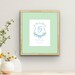 Personalizable Green and Blue Girl Crest Birth Announcement Sign, Birth ...