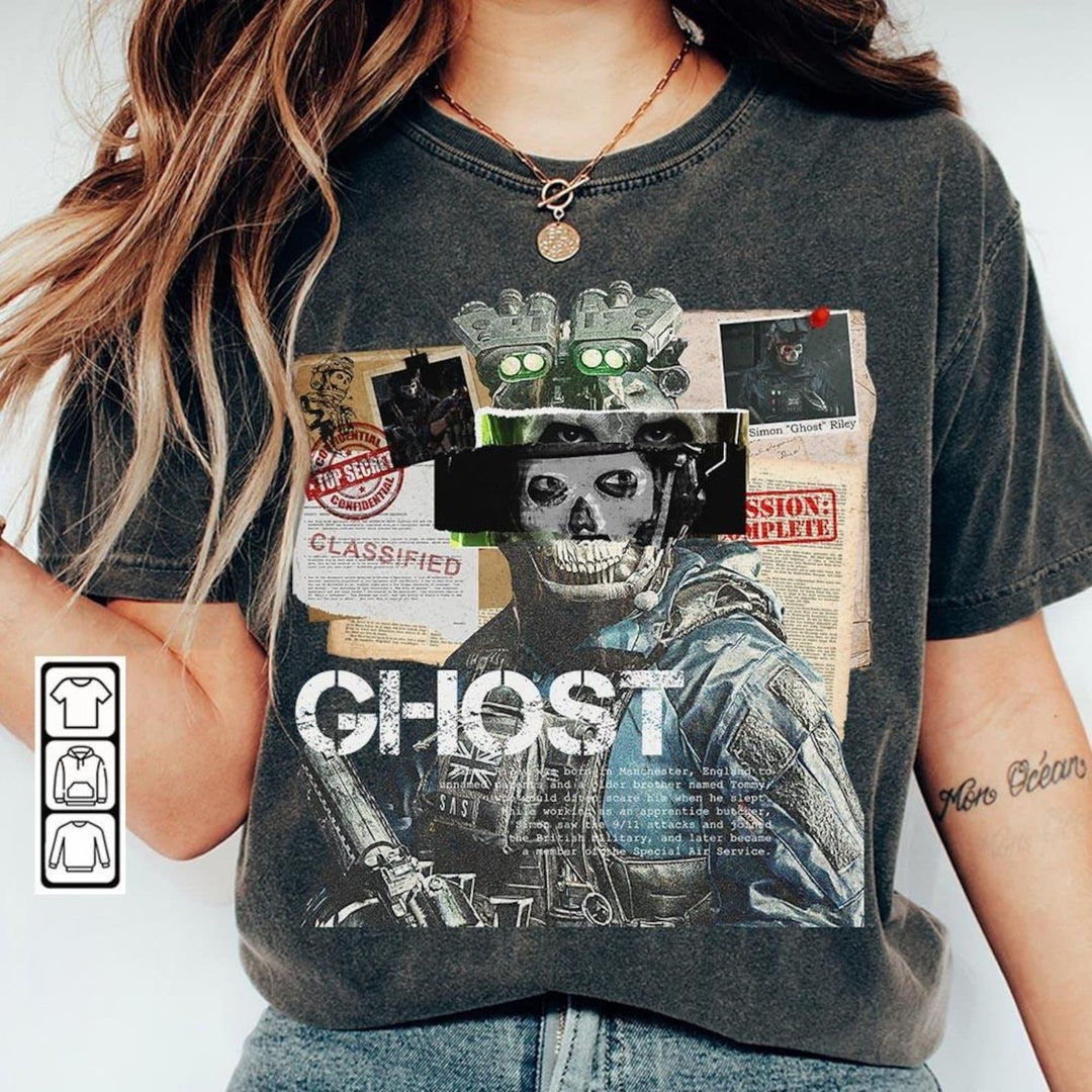 Comfort Color, Simon Ghost Riley COD 90s Shirt, Bootleg Modern Warfare ...