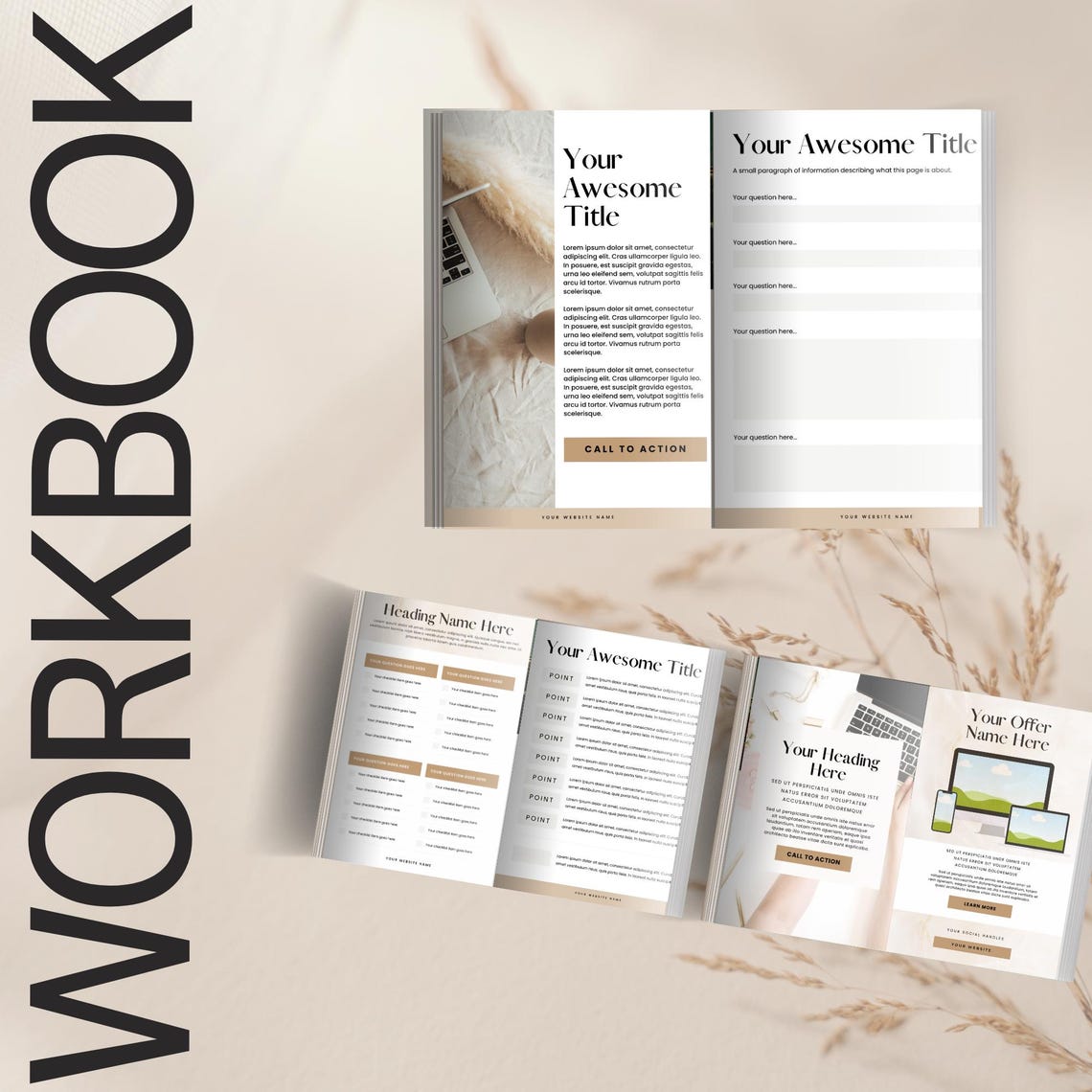 Canva Workbook Template | Coaching Workbook Kit | Canva Journal ...