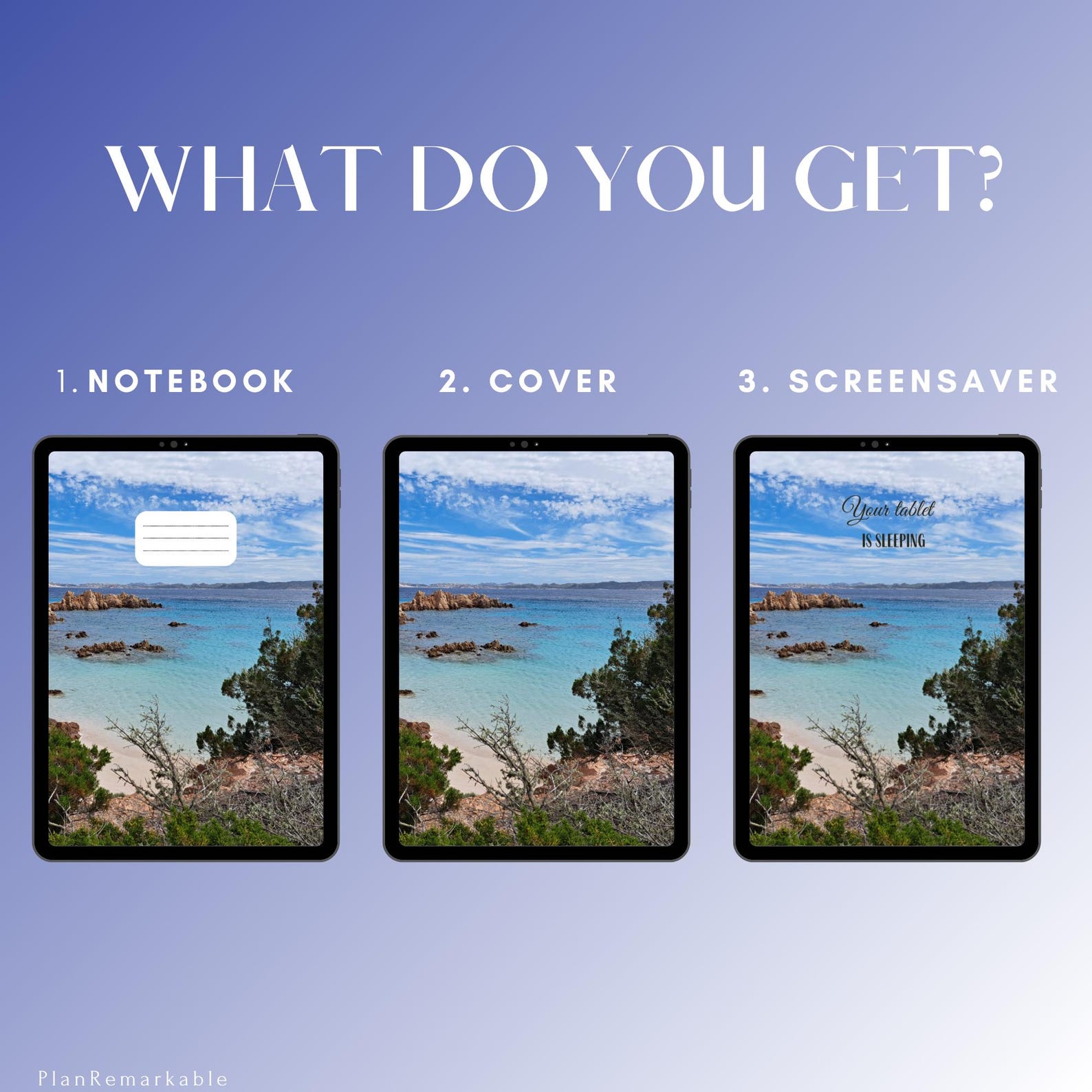 Sleep Screen, Notebook Screen and Cover for E-ink Tablet | Suitable for ...