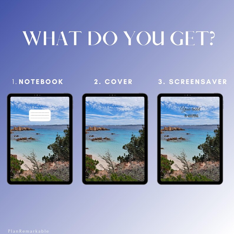 Sleep Screen, Notebook Screen and Cover for E-ink Tablet | Suitable for ...