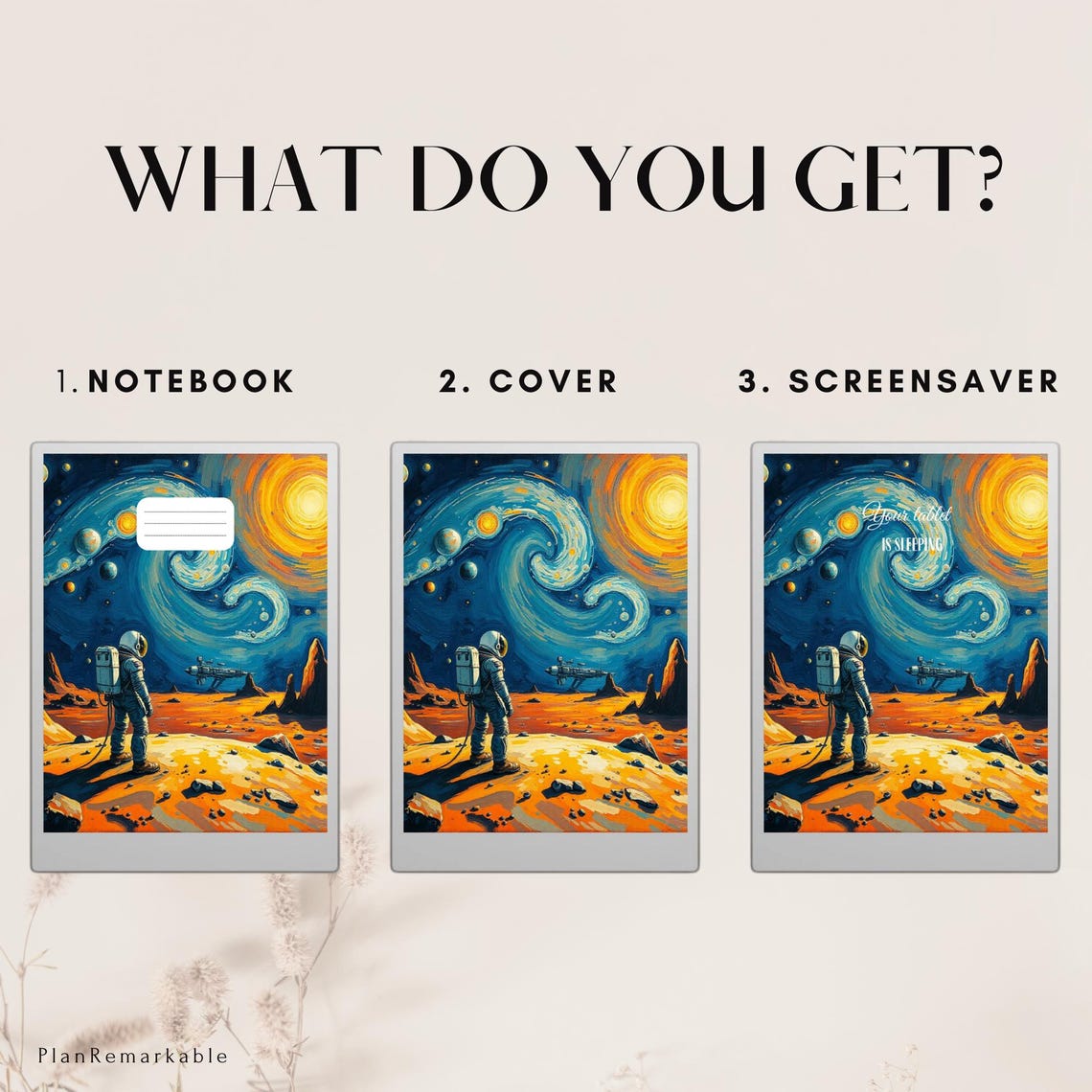 Sleep Screen, Notebook Screen and Cover for E-ink Tablet | Suitable for ...