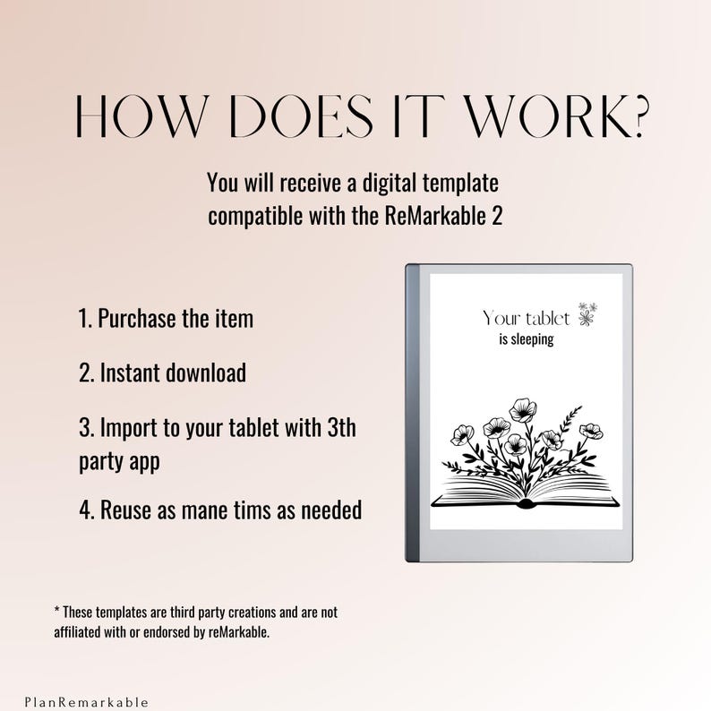 Sleep Screen, Notebook Screen and Cover for E-ink Tablet | Suitable for ...