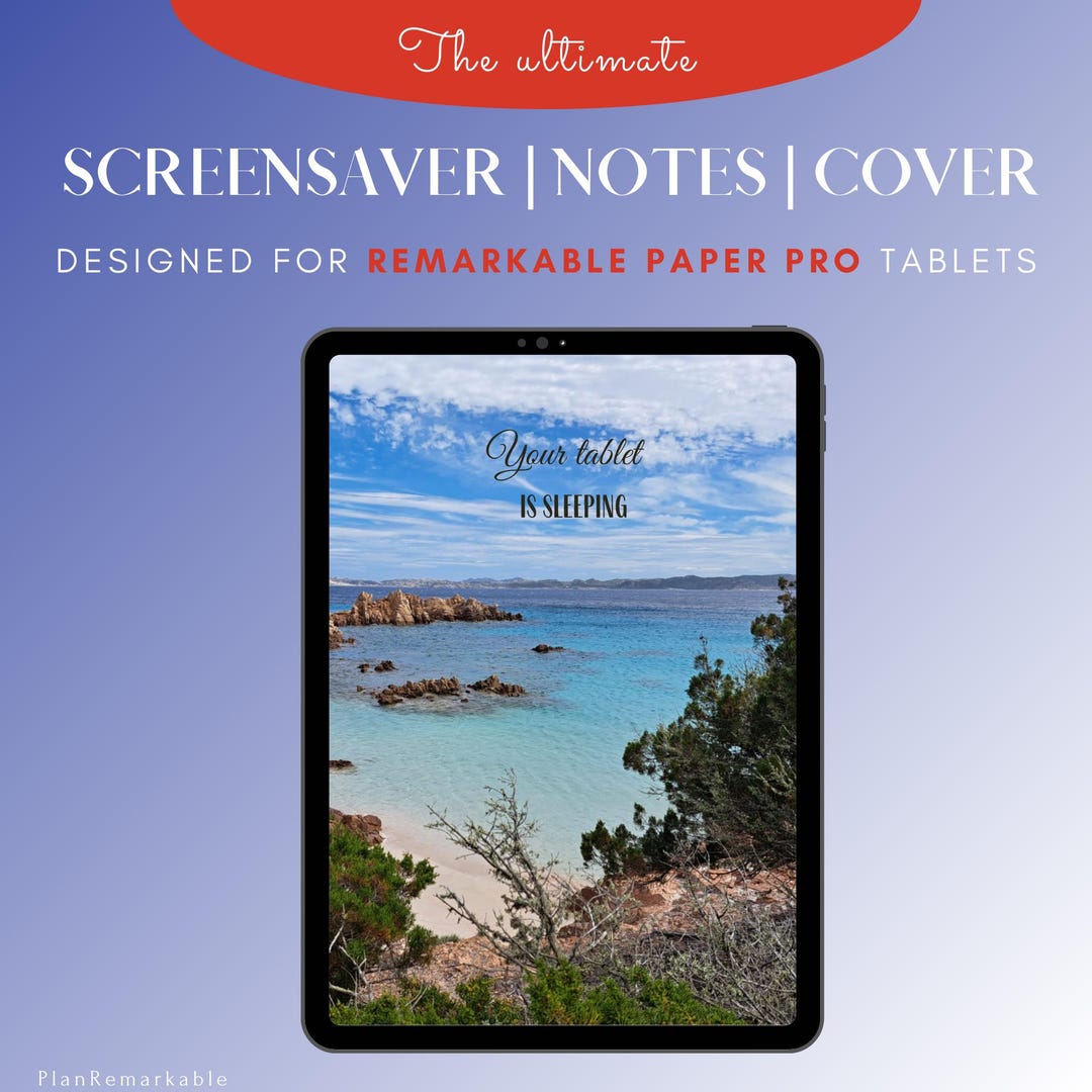 Sleep Screen, Notebook Screen and Cover for E-ink Tablet | Suitable for ...