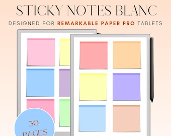 Sticky Notes for E-ink Tablet | Suitable for Remarkable Paper Pro ...