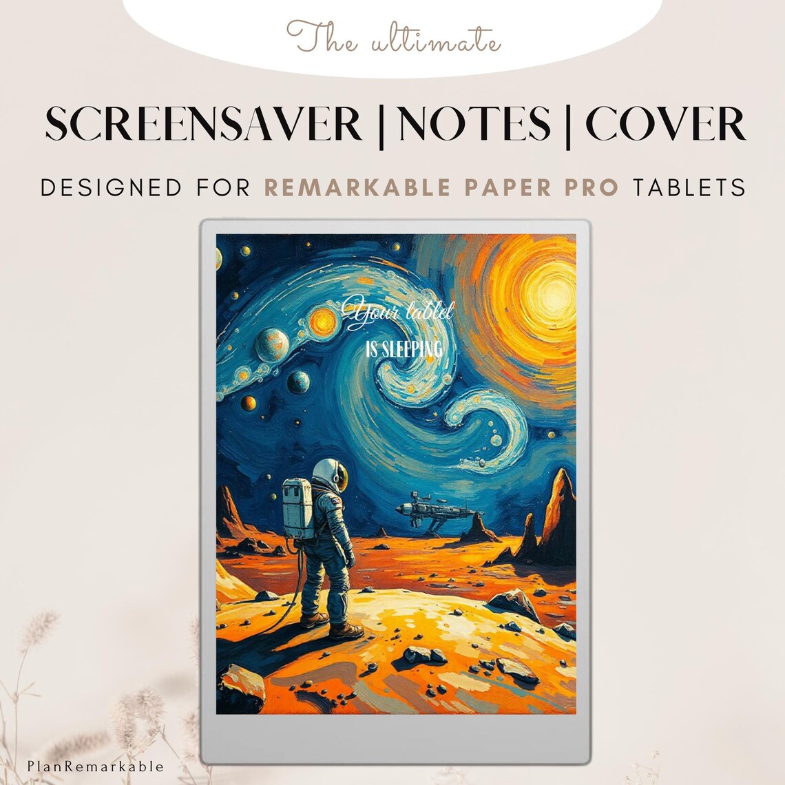 Sleep Screen, Notebook Screen and Cover for E-ink Tablet | Suitable for ...