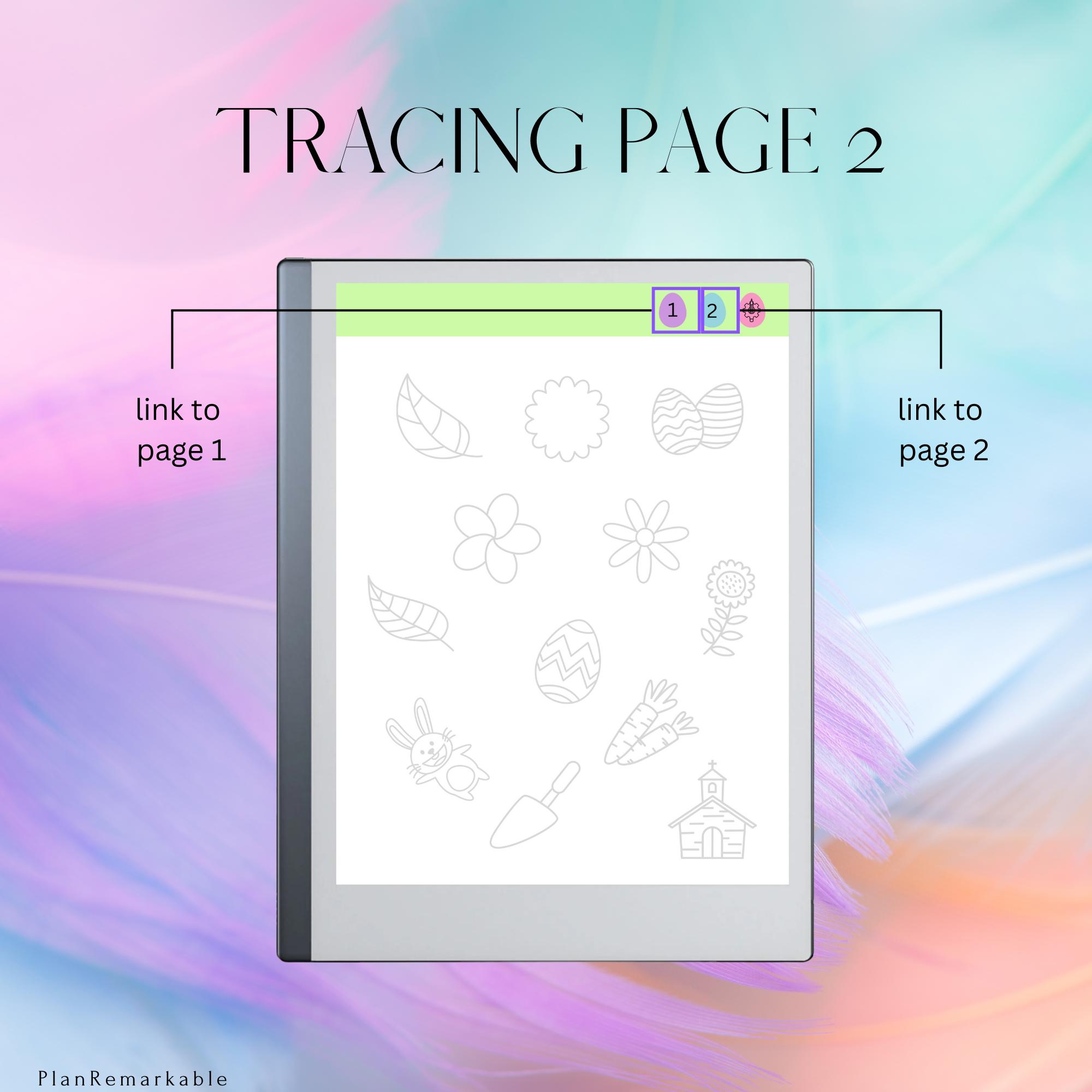 Tracing Stickers for E-ink Tablet - Suitable for Remarkable 1, 2 and ...