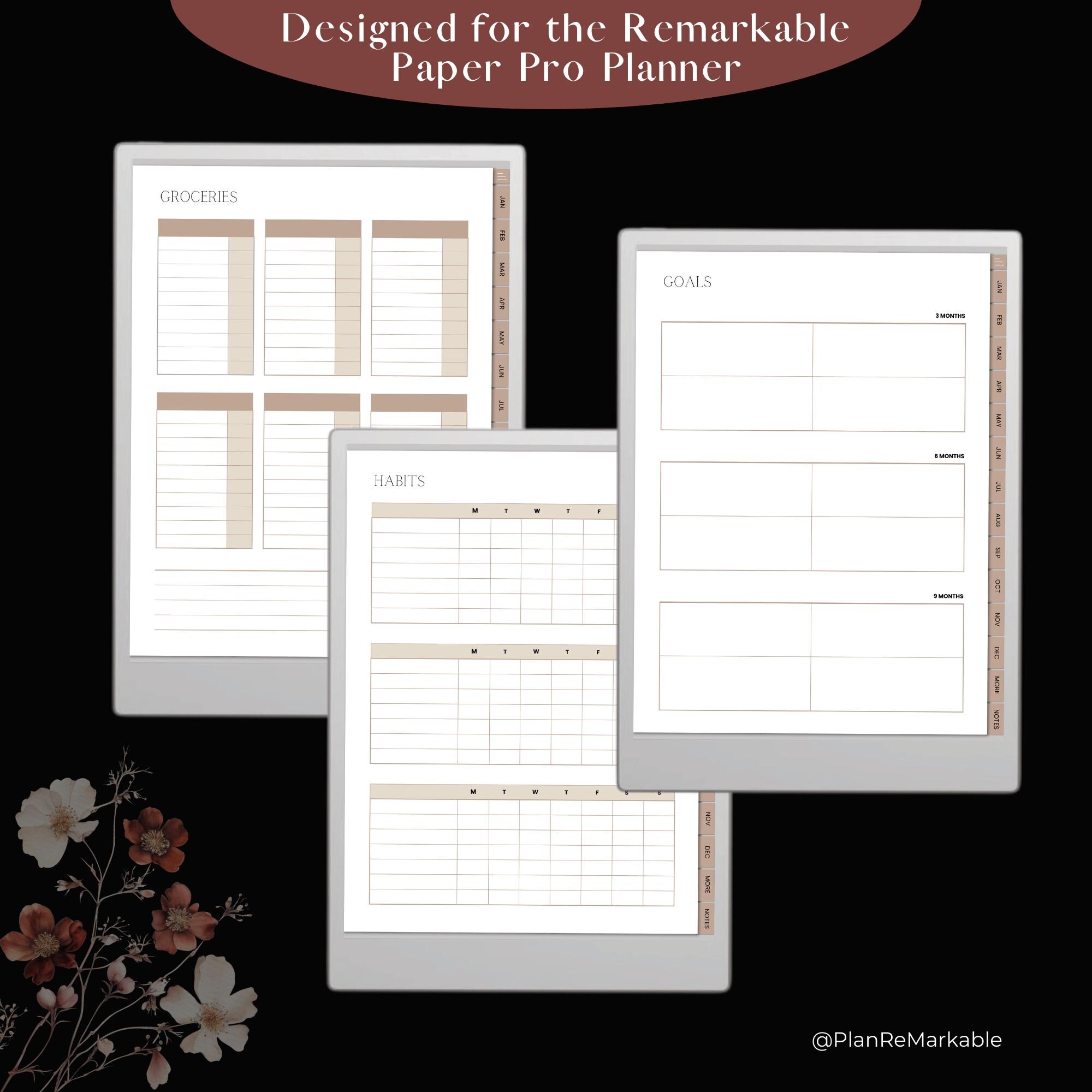 2025 Digital Weekly Planner for E-ink Tablet | Suitable for Remarkable ...