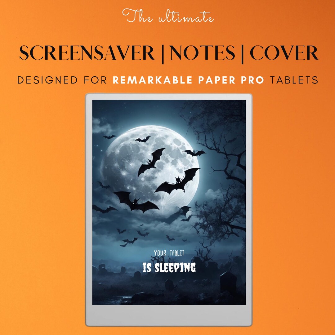 Halloween Sleep Screen, Notebook Screen and Cover for E-ink Tablet ...