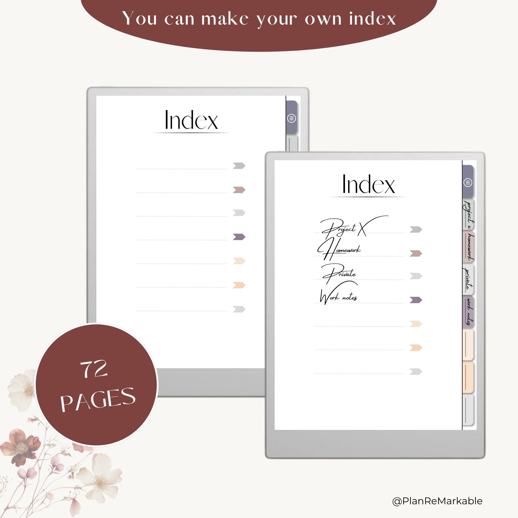 Minimalist Notebook for E-ink Tablet | Suitable for Remarkable Paper ...