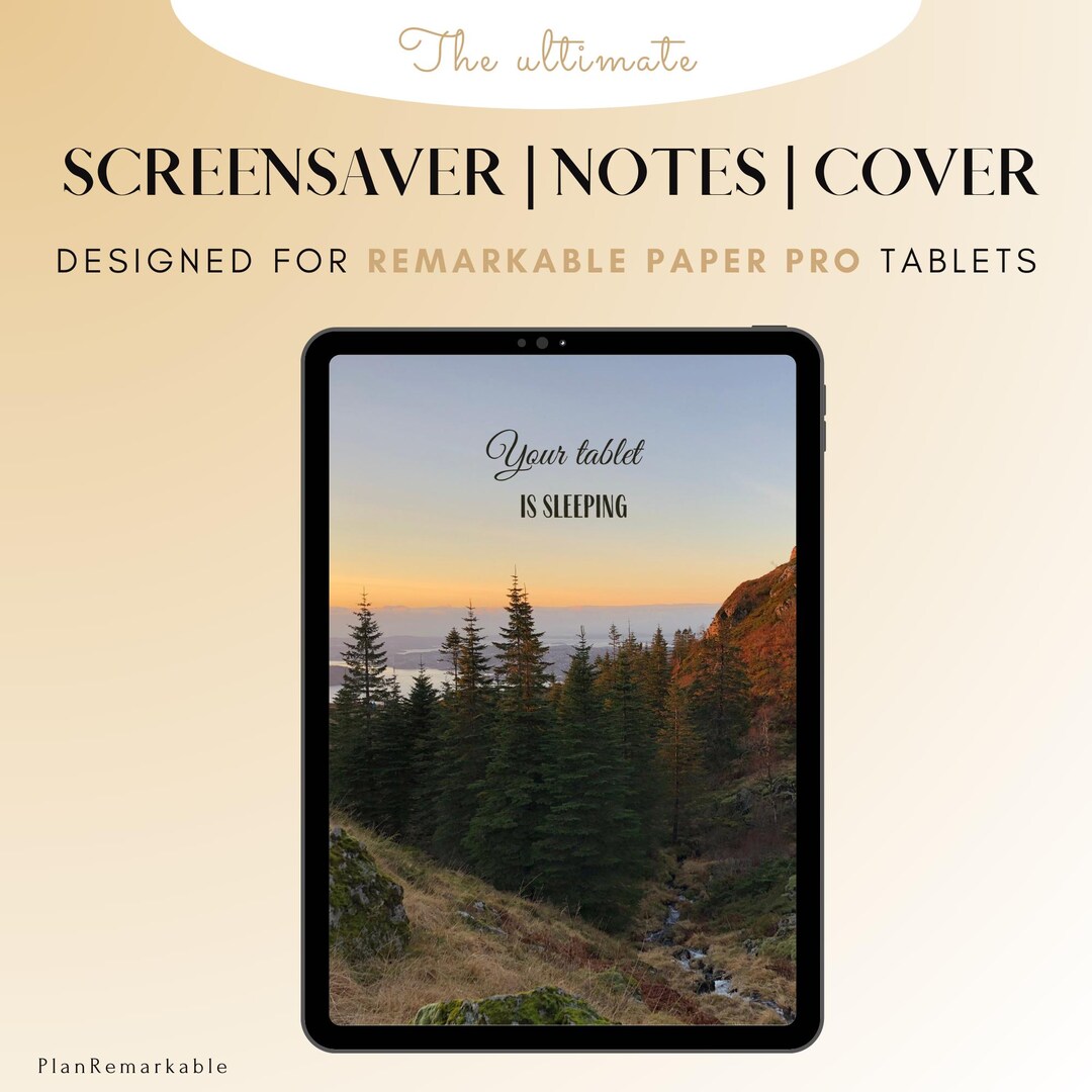 Sleep Screen, Notebook Screen and Cover for E-ink Tablet | Suitable for ...