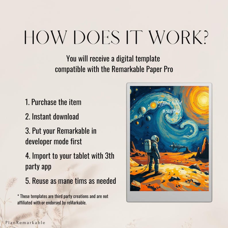 Sleep Screen, Notebook Screen and Cover for E-ink Tablet | Suitable for ...