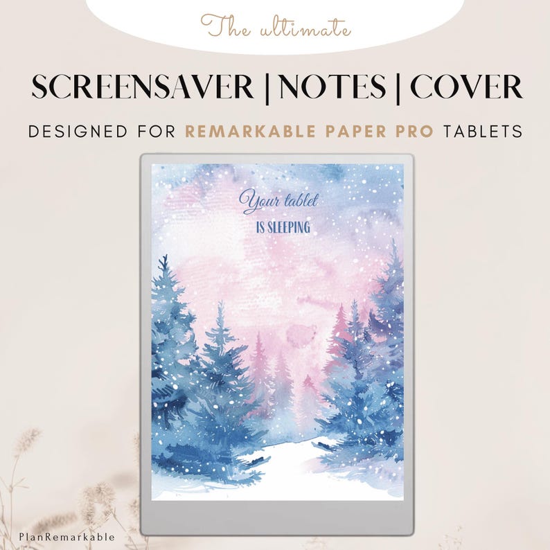 Sleep Screen, Notebook Screen and Cover for E-ink Tablet | Suitable for ...