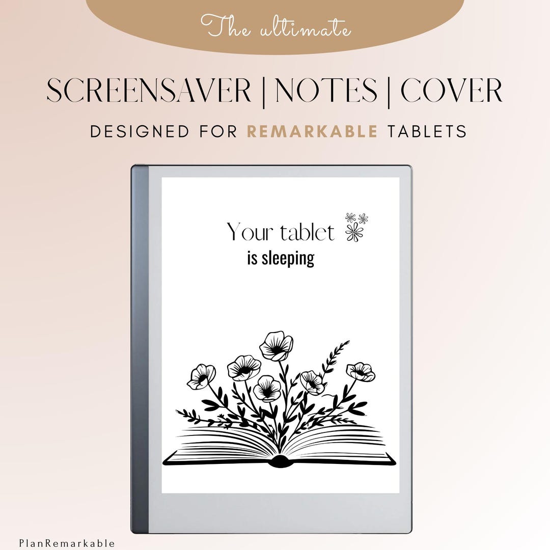 Sleep Screen, Notebook Screen and Cover for E-ink Tablet | Suitable for ...