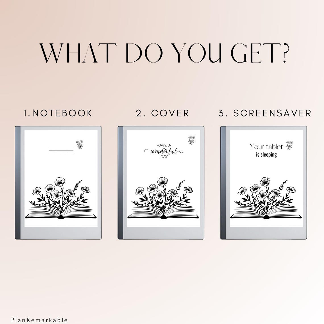 Sleep Screen, Notebook Screen and Cover for E-ink Tablet | Suitable for ...