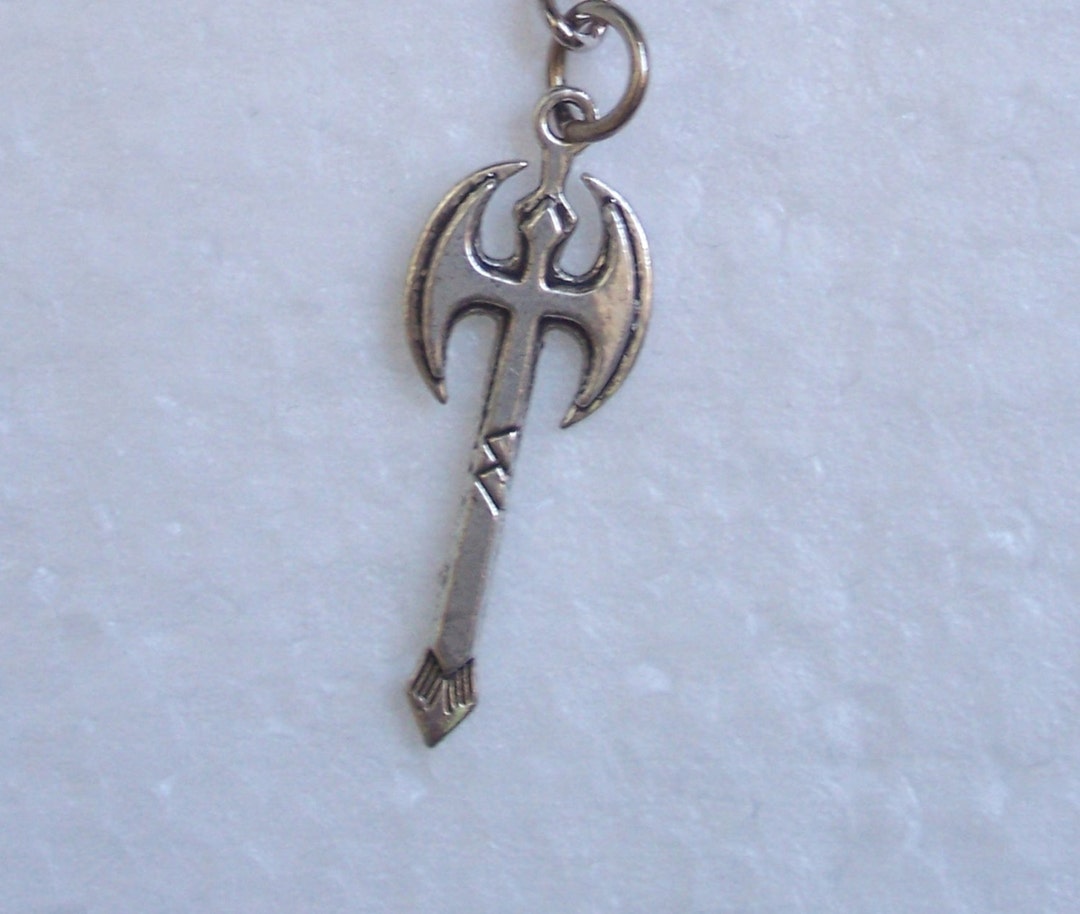 Silvertone Battle Axe Labrys Charm - Lesbian Woman - Etsy