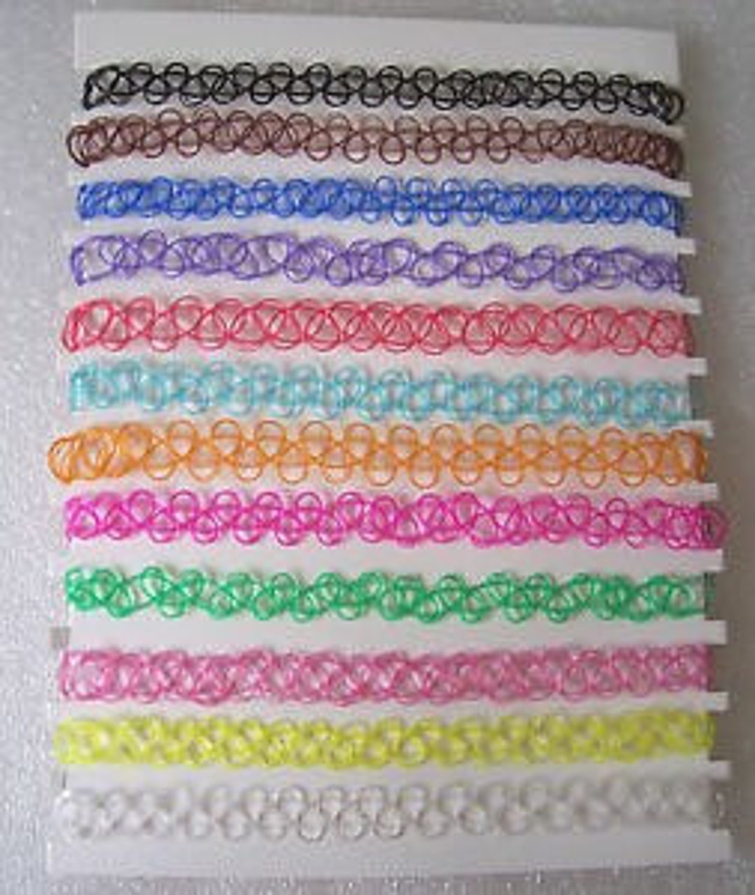 Stretch Plastic Choker With Charm Retro Vintage Festival - Etsy