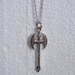 Silvertone Battle Axe Labrys Necklace - Lesbian Woman - Etsy