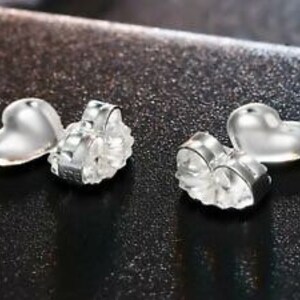 Silver, Gold or Rose Gold Magic Earring Backs Support Lifts Butterfly ...