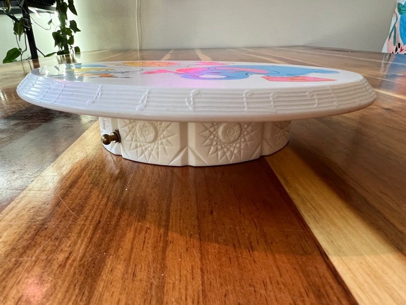 Vintage Happy Birthday Revolving Musical Cake Stand/ Birthday - Etsy