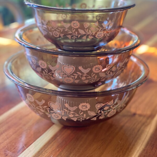 Vintage Pyrex Bowls - Etsy