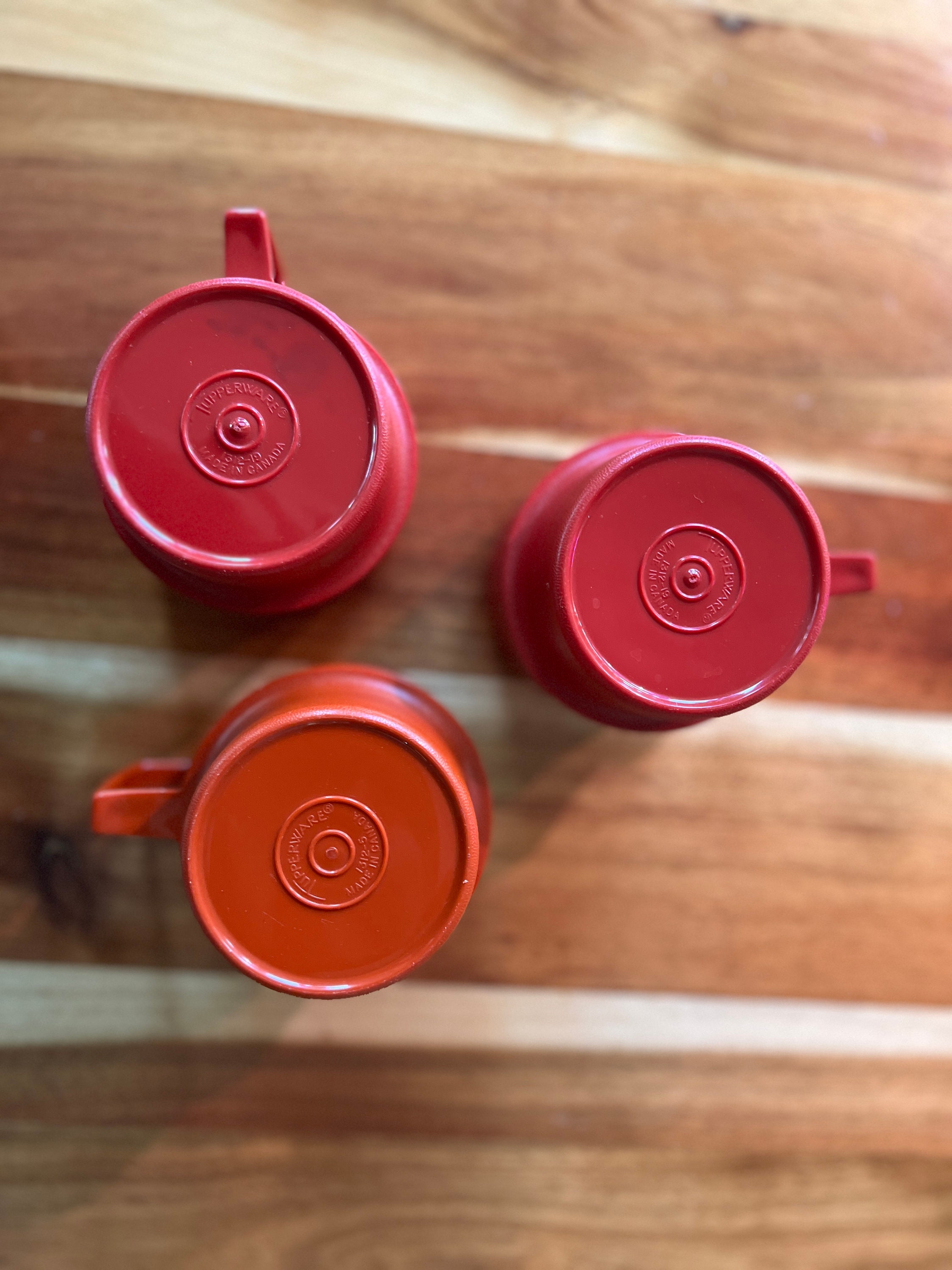 Vintage Tupperware Mugs/ Vintage Kitchenware /retro Houseware Plastic ...