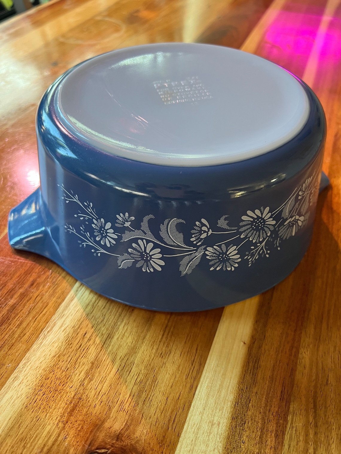 Vintage Pyrex COLONIAL MIST Blue White Floral Casserole Baking - Etsy