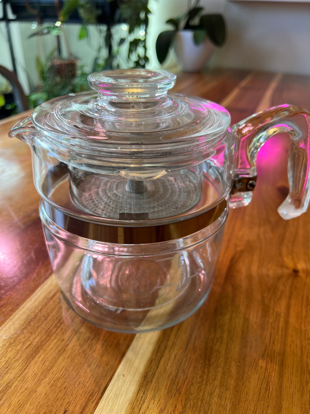 Vintage Pyrex Coffee Pot 6 Cup 7756 B Vintage Pyrex Maker - Etsy