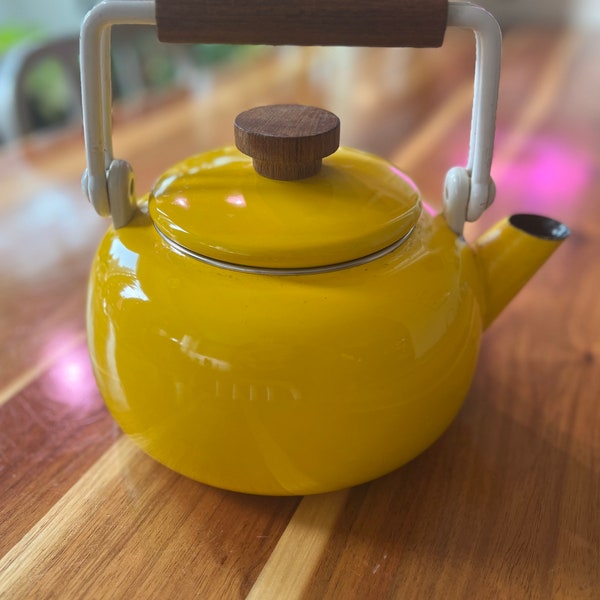 Mustard Tea Pot - Etsy