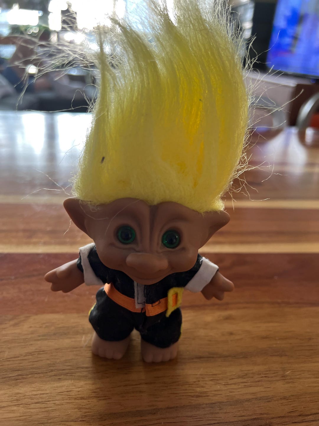 Vintage Cute Russ Troll With Yellow Hair Good Vintage Condition 80's 4 ...