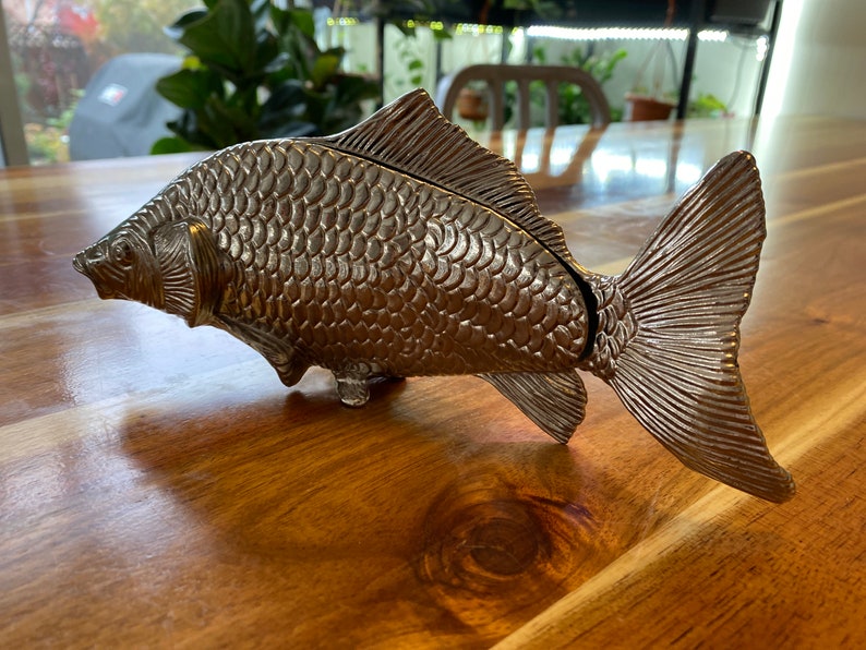 Vintage Silver Koi Fish Letter Holder/ Napkin/tissue Holder | Etsy