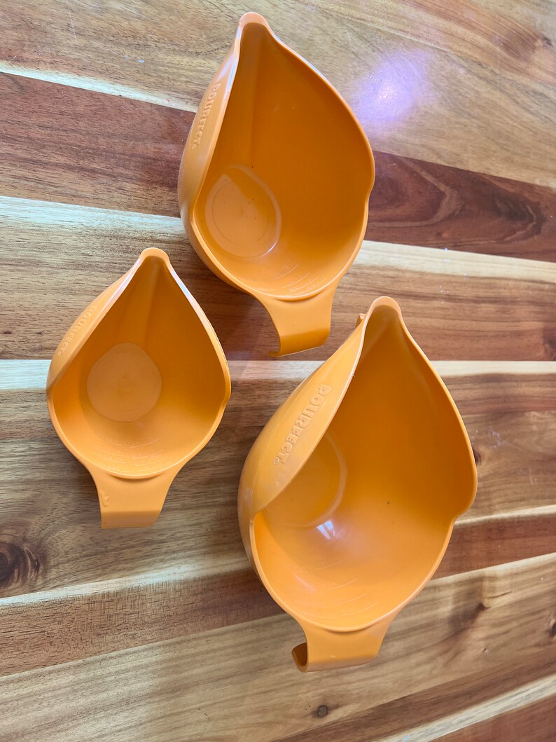 Pourfect Stacking Mixing Bowls Measuring Cups Randy Kaas Yellow - Etsy ...