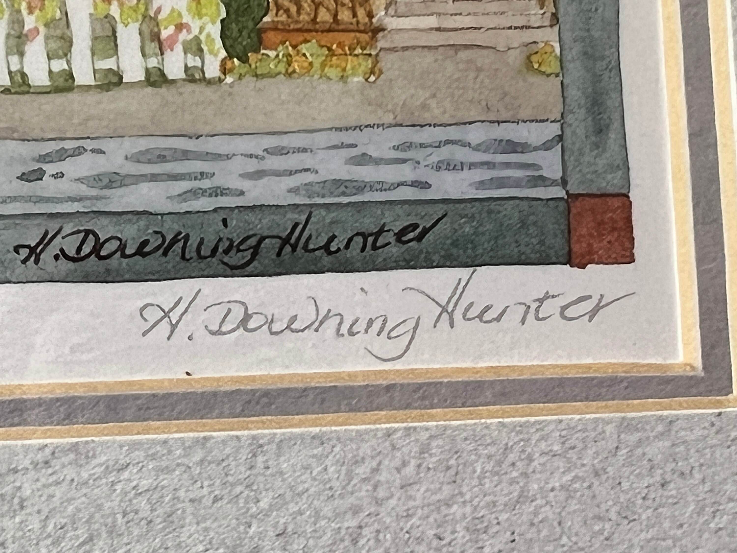 Helen Downing Hunter Framed Signed Print - Walnut Cove Lane - Etsy