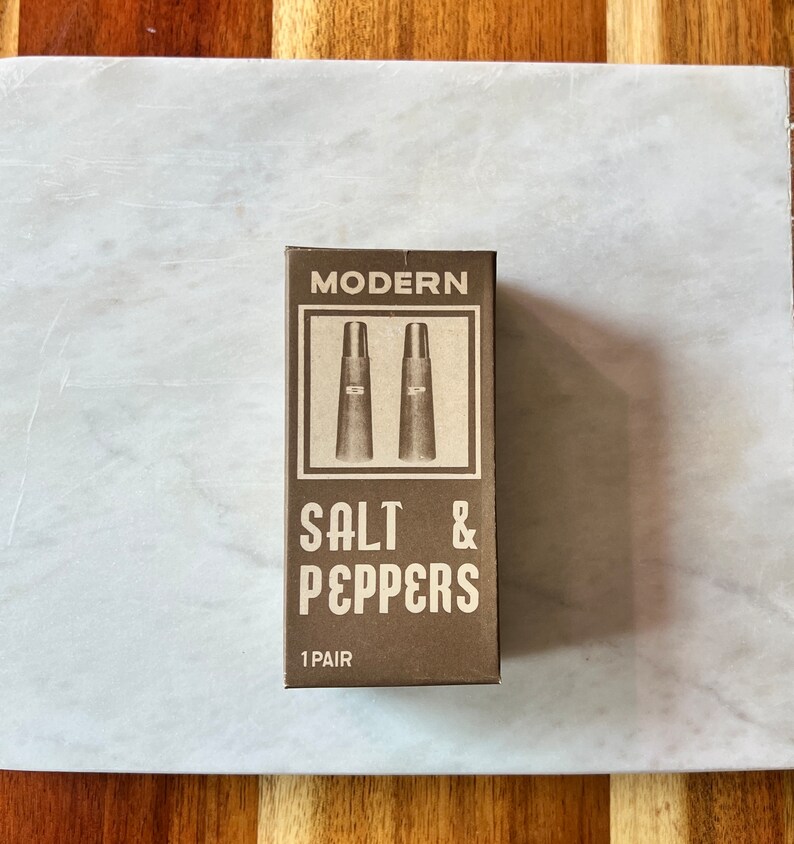 Mid Century Modern Salt and Pepper - Etsy