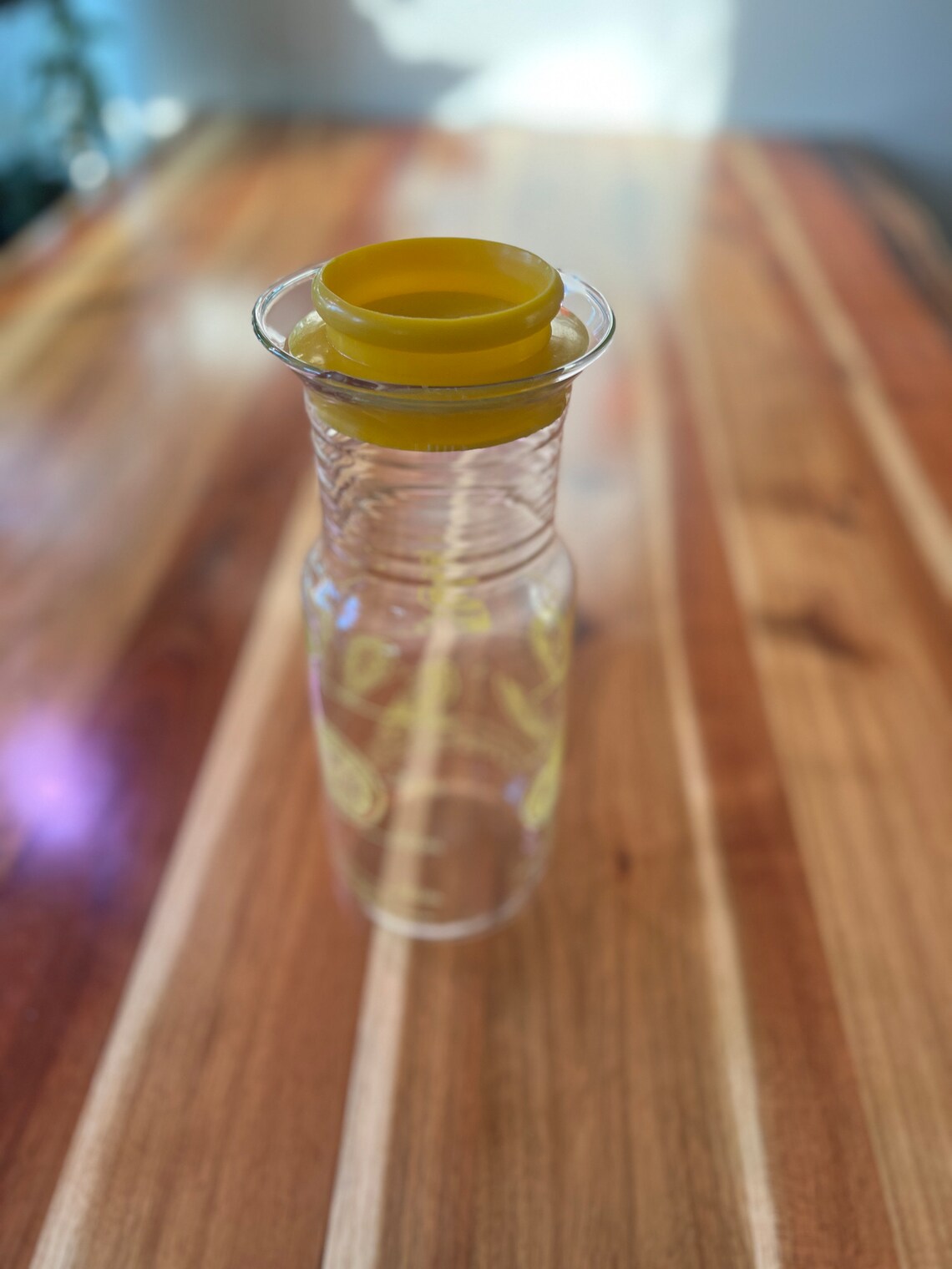 Vintage Pyrex Corning Glass Juice Carafe Pitcher 1L Lemon Orange USA - Etsy